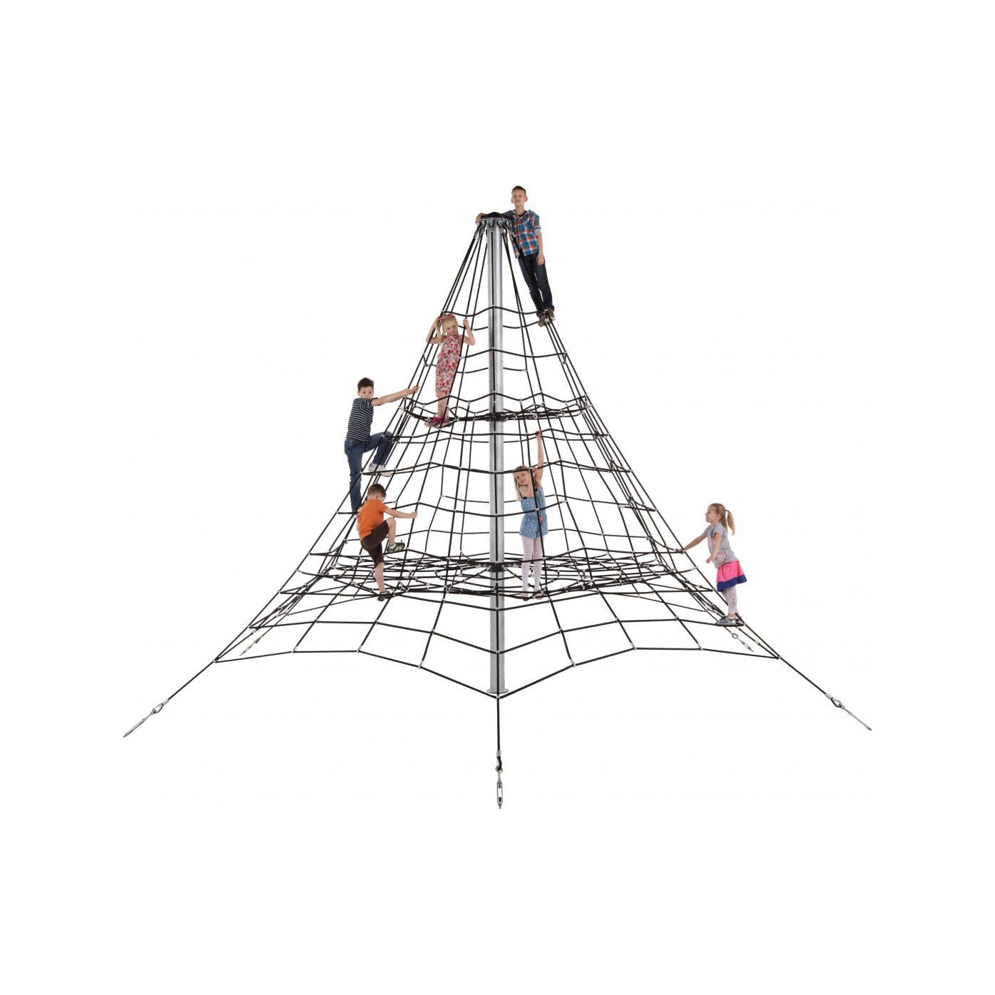 Premium pyramid climbing net | heights from 4.5 to 5.5 m